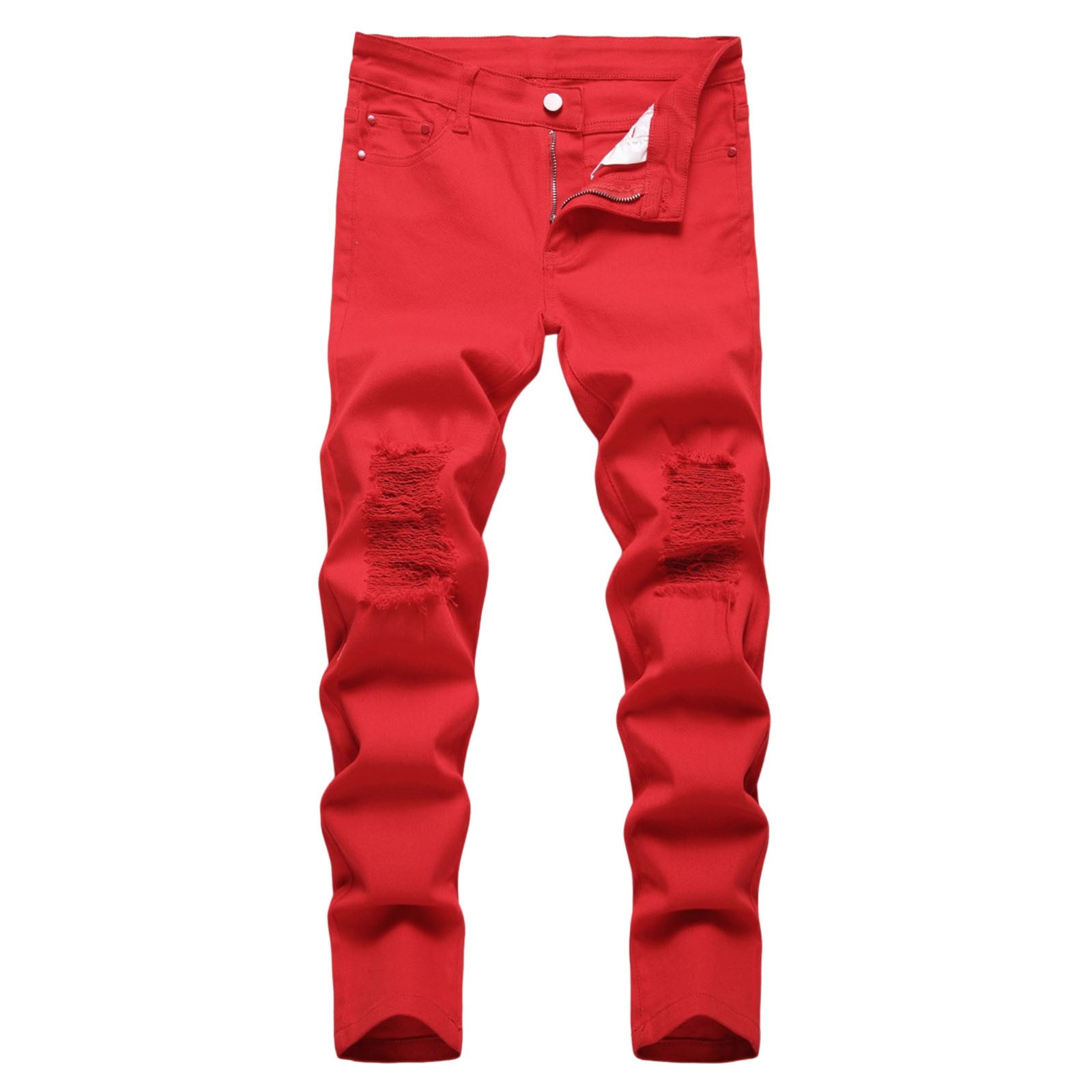 BOOMNY Toddler Boys Fit Jeans Straight Leg Distressed Ripped Jeans for ...