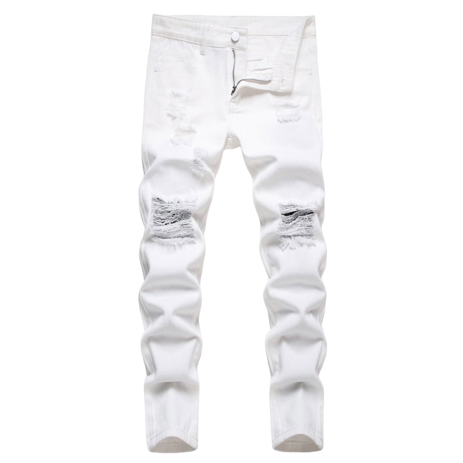 BOOMNY Toddler Boys Skinny Fit Jeans Straight Leg Distressed Ripped ...