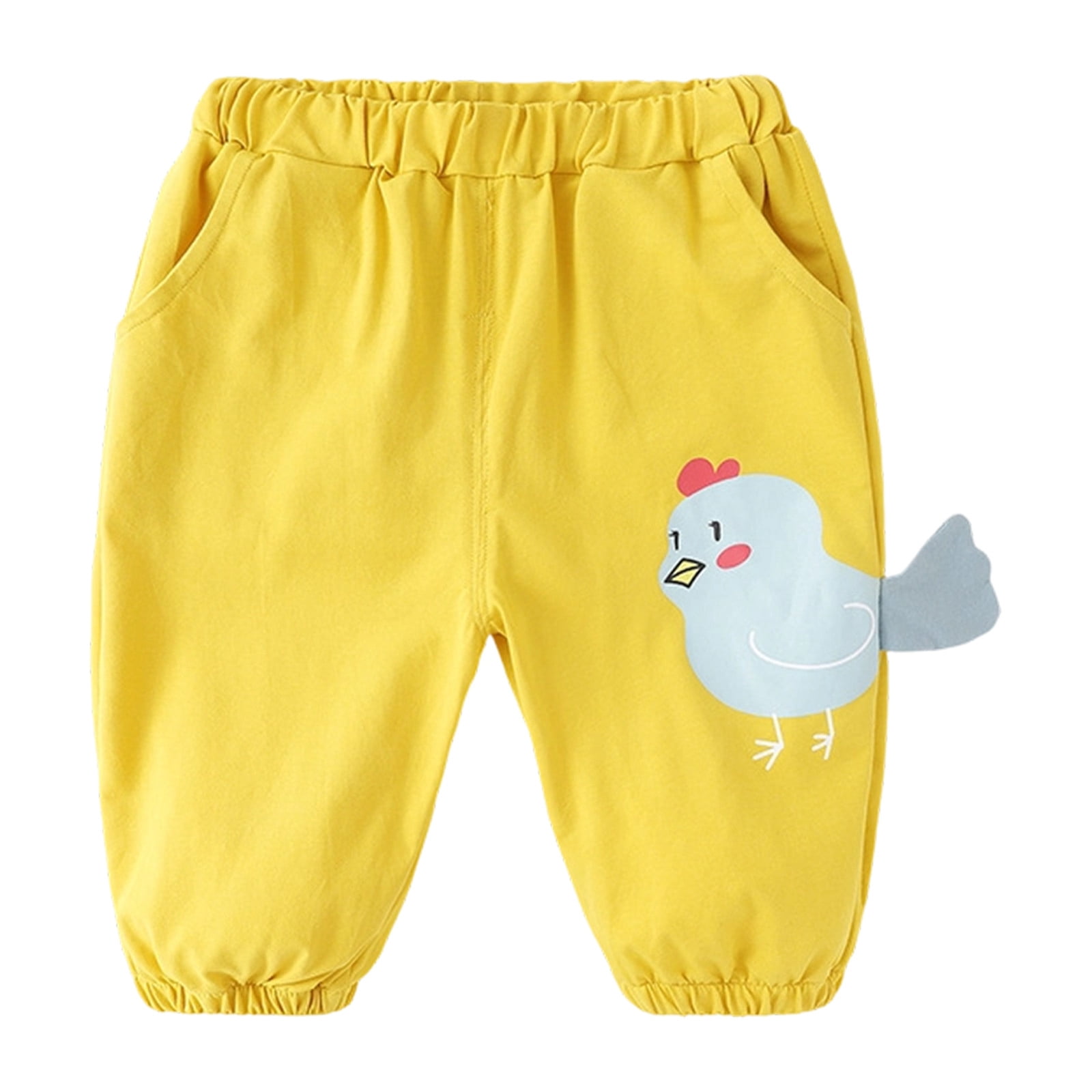 BOOMNY Toddler Boys Summer Pants Elastic Waist Cartoon Animal Graphic ...