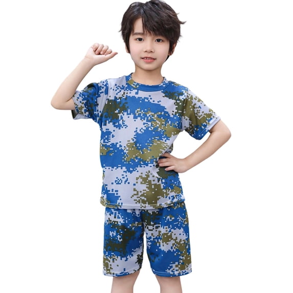 BOOMNY Toddler Boys Summmer Outfits Camouflage Short Sleeve Tshirts ...