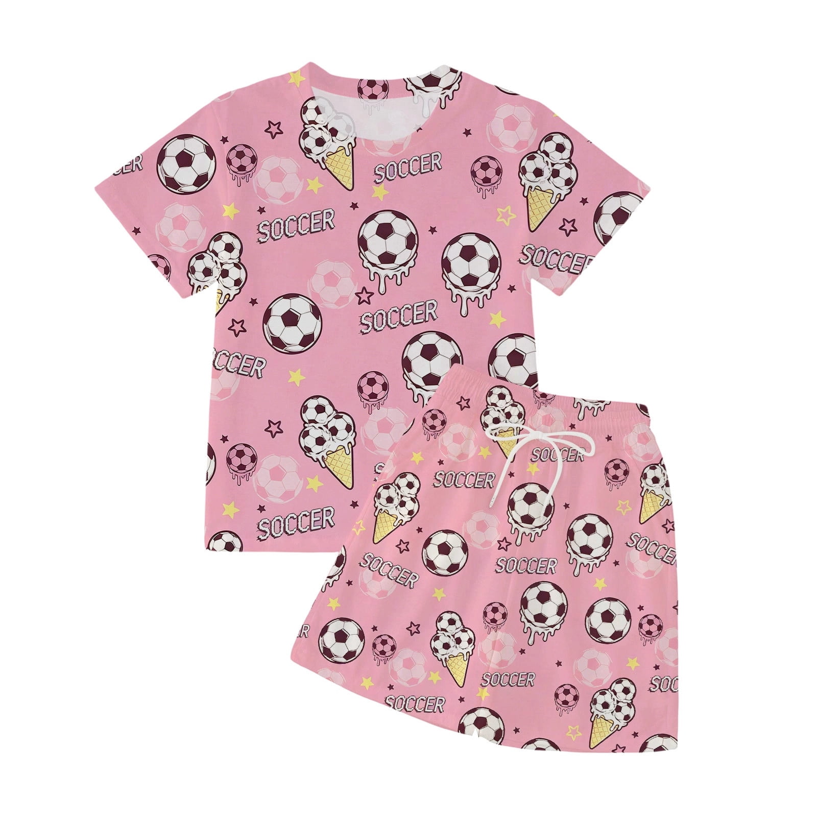 BOOMNY Toddler Boys Summmer Outfits Ice Cream Graphic Short Sleeve ...