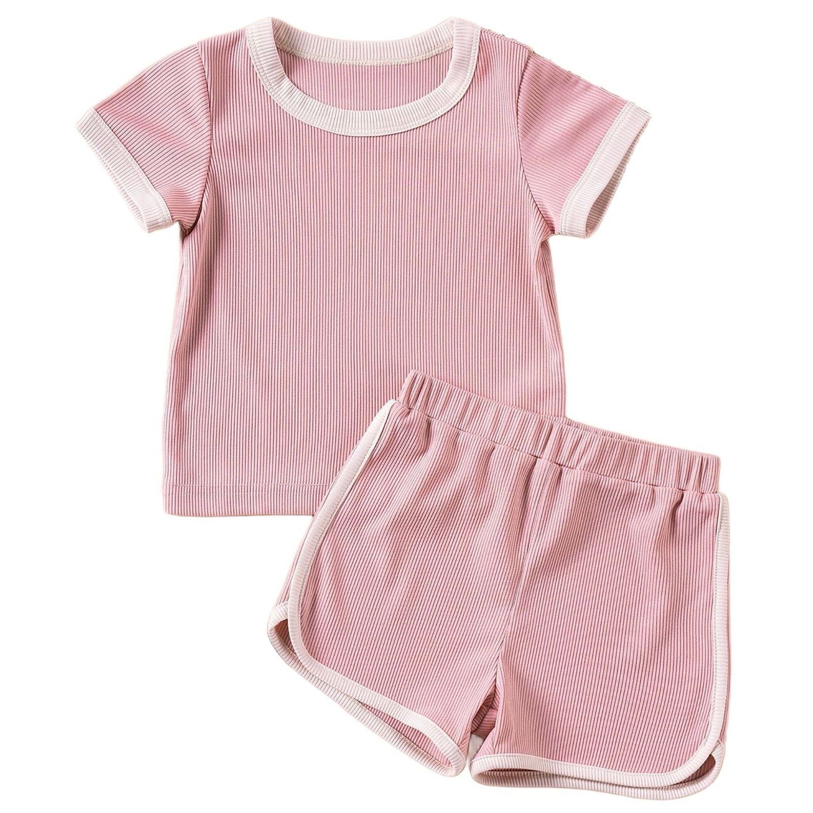 BOOMNY Toddler Boys Summmer Outfits Patchwork Color Short Sleeve ...