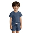 BOOMNY Toddler Boys Summmer Outfits Solid Color Short Sleeve Tshirts ...