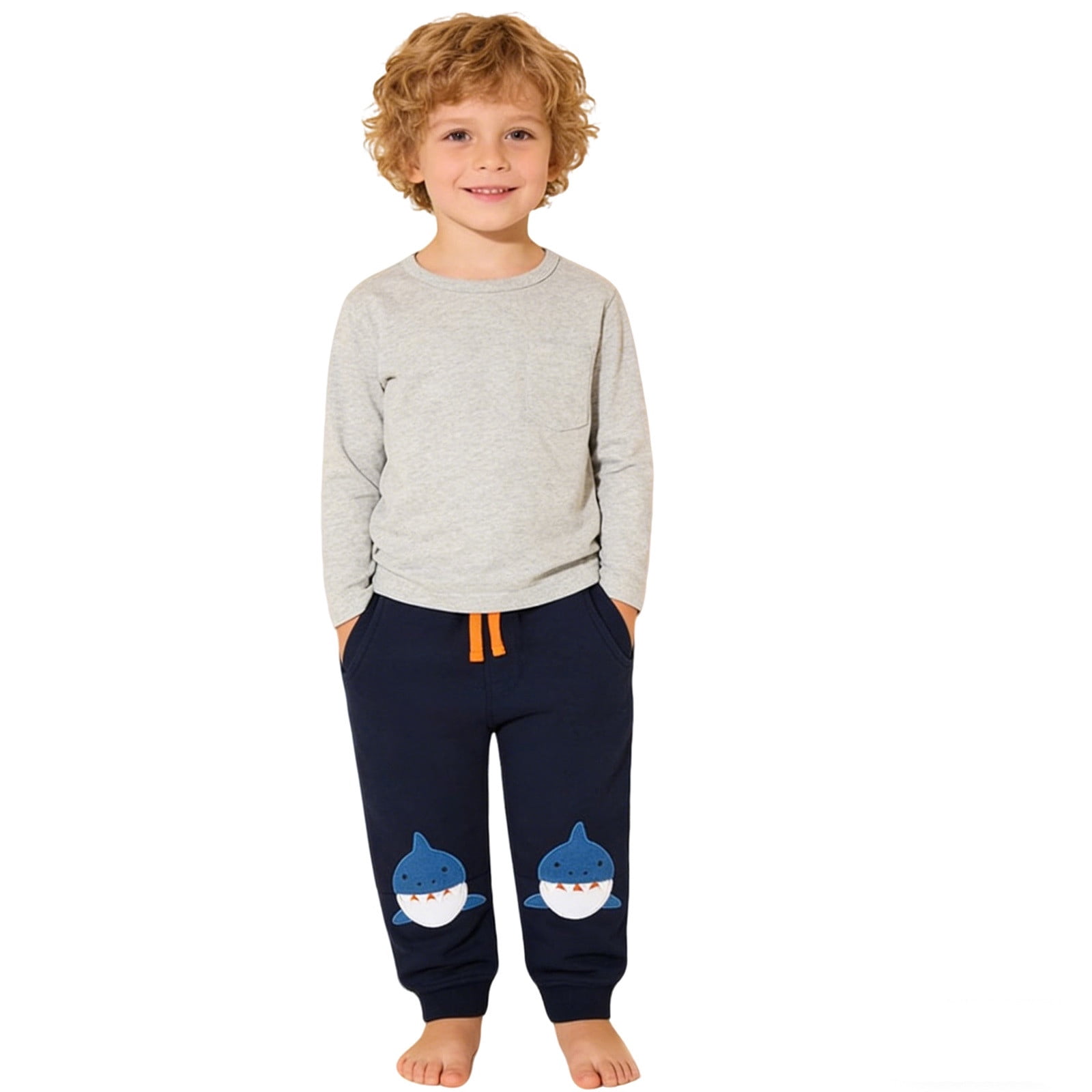 BOOMNY Toddler Boys Sweatpants Elastic Waist Cartoon Graphic Straight ...