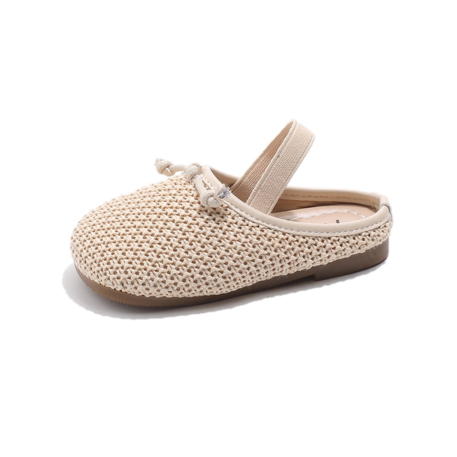 BOOMNY Toddler Girls Bow Sandals Anti Closed Toe Summer Slippers On For ...