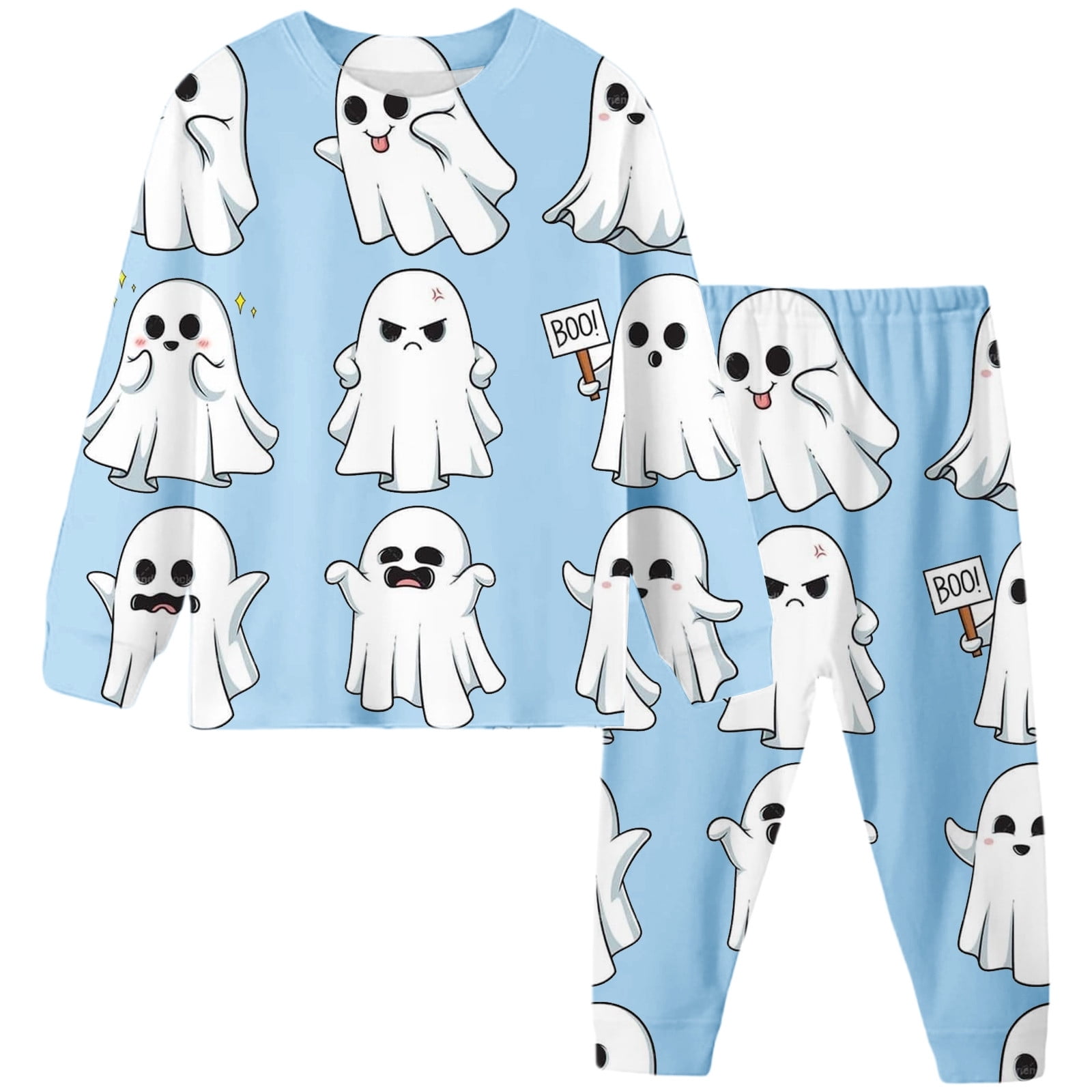BOOMNY Toddler Girls Halloween Pajama Sets Long Sleeve Hallowmas ...