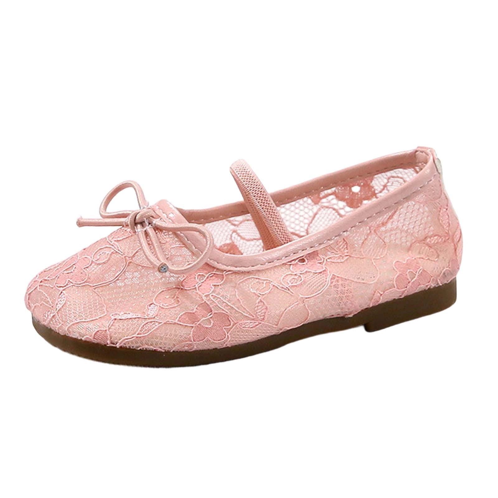 BOOMNY Toddler Girls Sandals Closed Toe Flat Sandals for Kids Floral ...