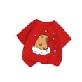 BOOMNY Toddler Girls Short Sleeve T-Shirts Crew Neck Cartoon Capybara ...