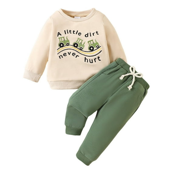 BOOMNY Toddler Infant Boys Outfit Sets 2 Peice Clothes Set for Kids ...