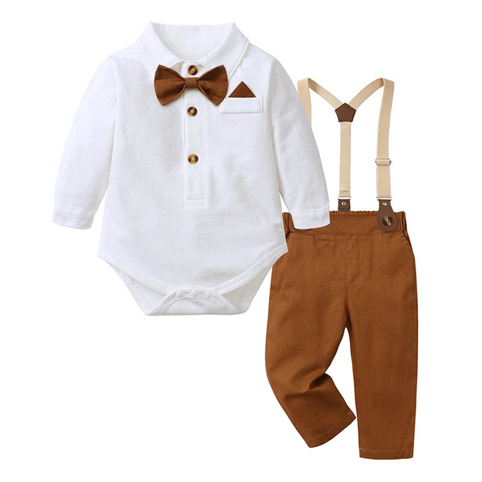 BOOMNY Toddler Boys Outfit Sets 2 Peice Wedding Clothes Set for Kids ...