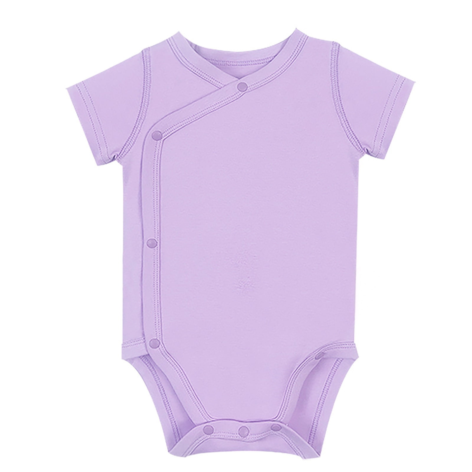 BOOMNY Unisex Baby Kids Bodysuit Romper Casual Solid Color Short Sleeve ...