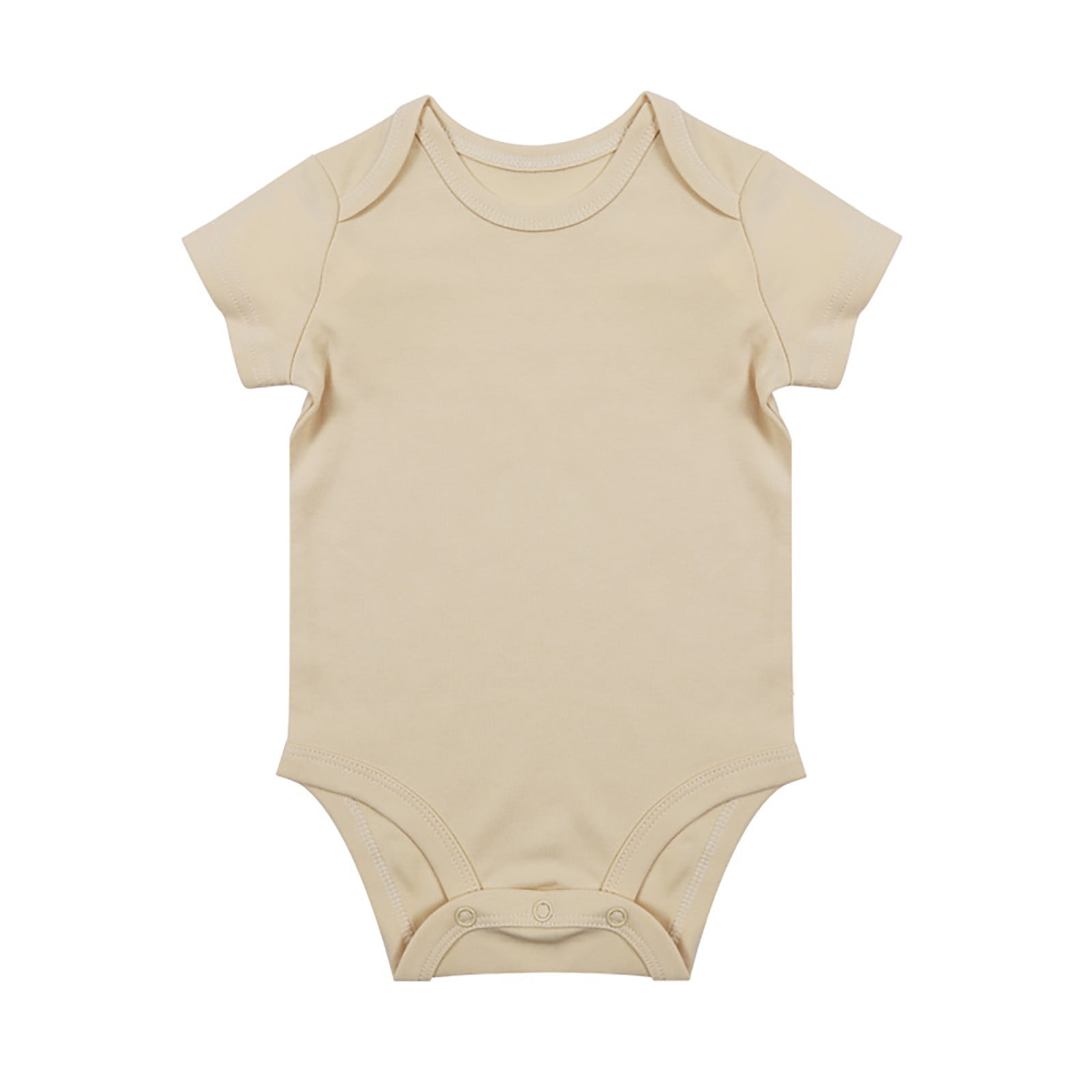 BOOMNY Unisex Baby Kids Bodysuit Romper Casual Solid Color Short Sleeve ...