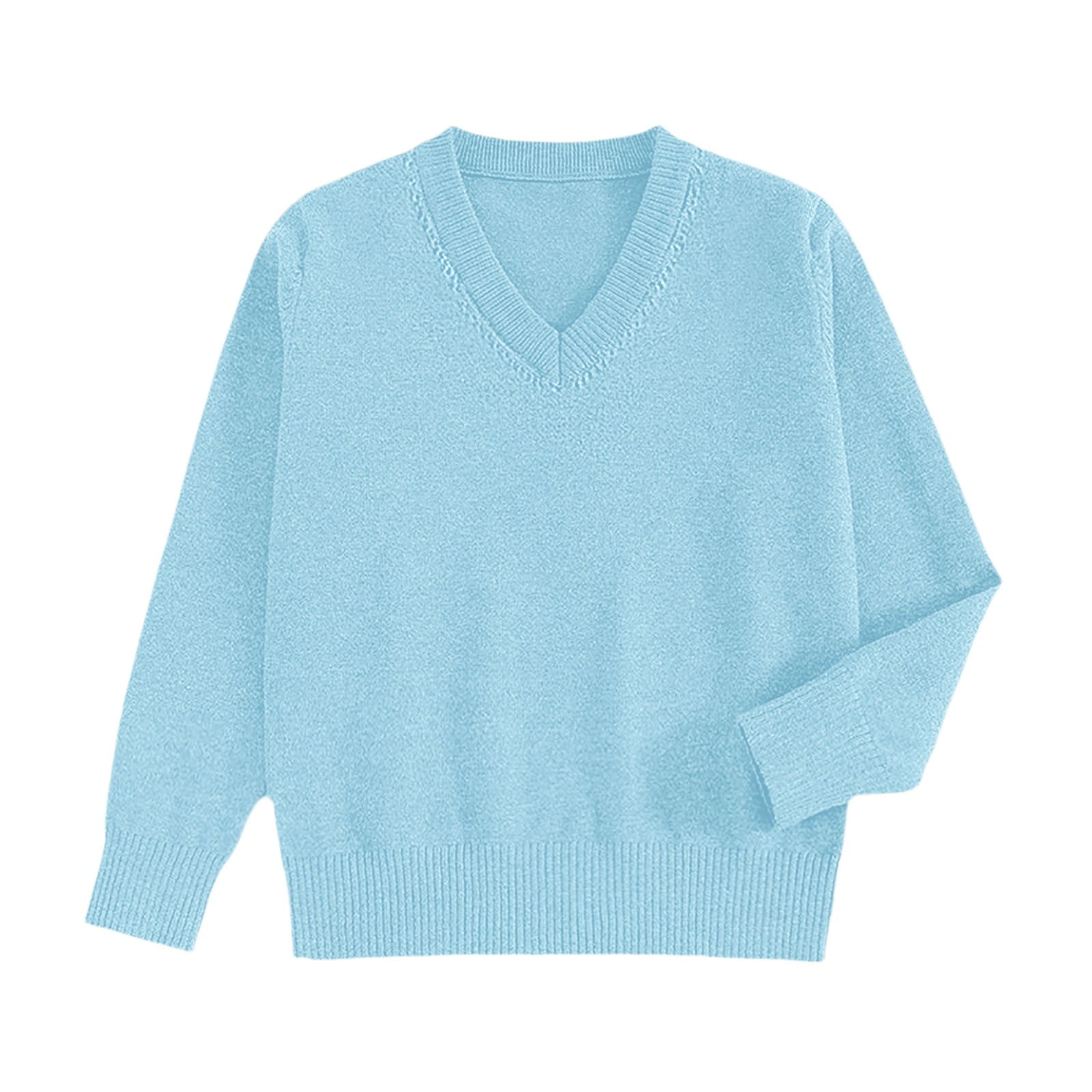 BOOMNY Women's Sweaters Long Sleeve Basic Sweaters for Women Solid ...