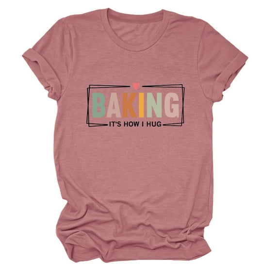 BOOMNY Women's T-Shirts Short Sleeve Tshirts for Women Crew Neck Casual ...