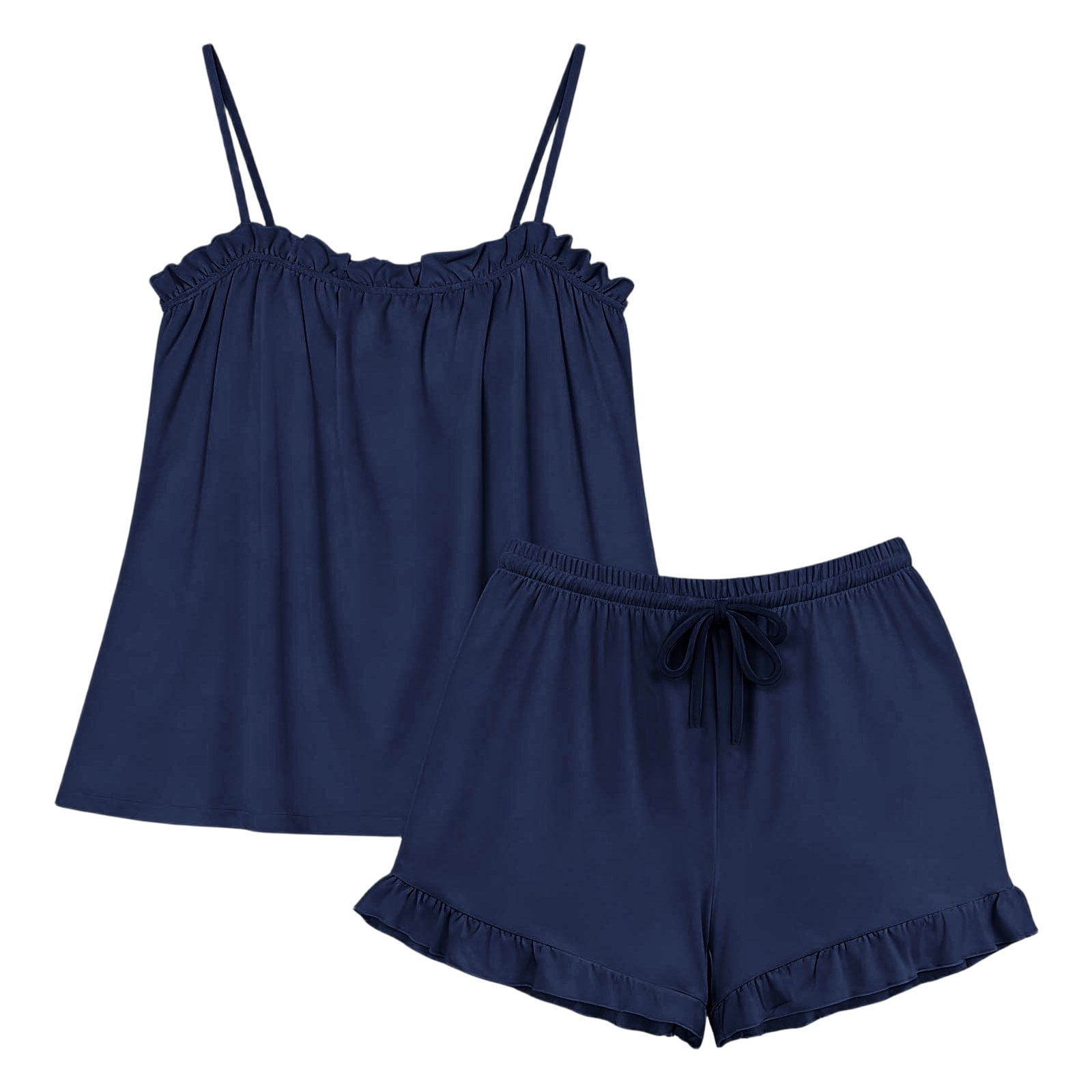 BOOMNY Womens 2 Peice Sets Solid Sleeveless Tank Tops Shorts Outfits ...