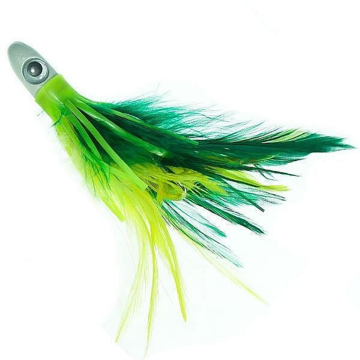 BOONE Feather Trolling Jig 1,4oz, Green,Yellow Jigs - Walmart.com