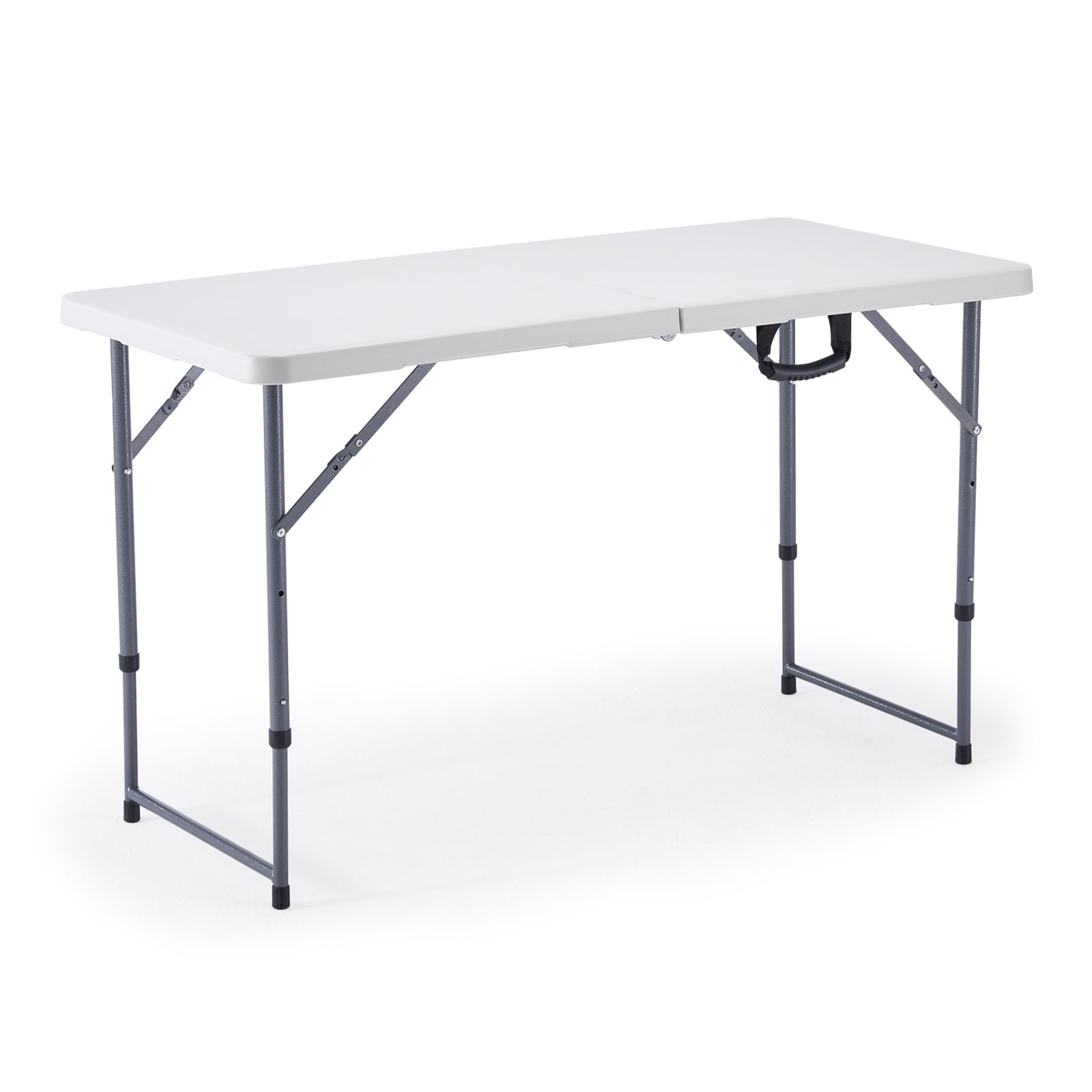 BOOSDEN 4 Foot Folding Table – Portable Adjustable Height Rectangle Table for Indoor & Outdoor ...