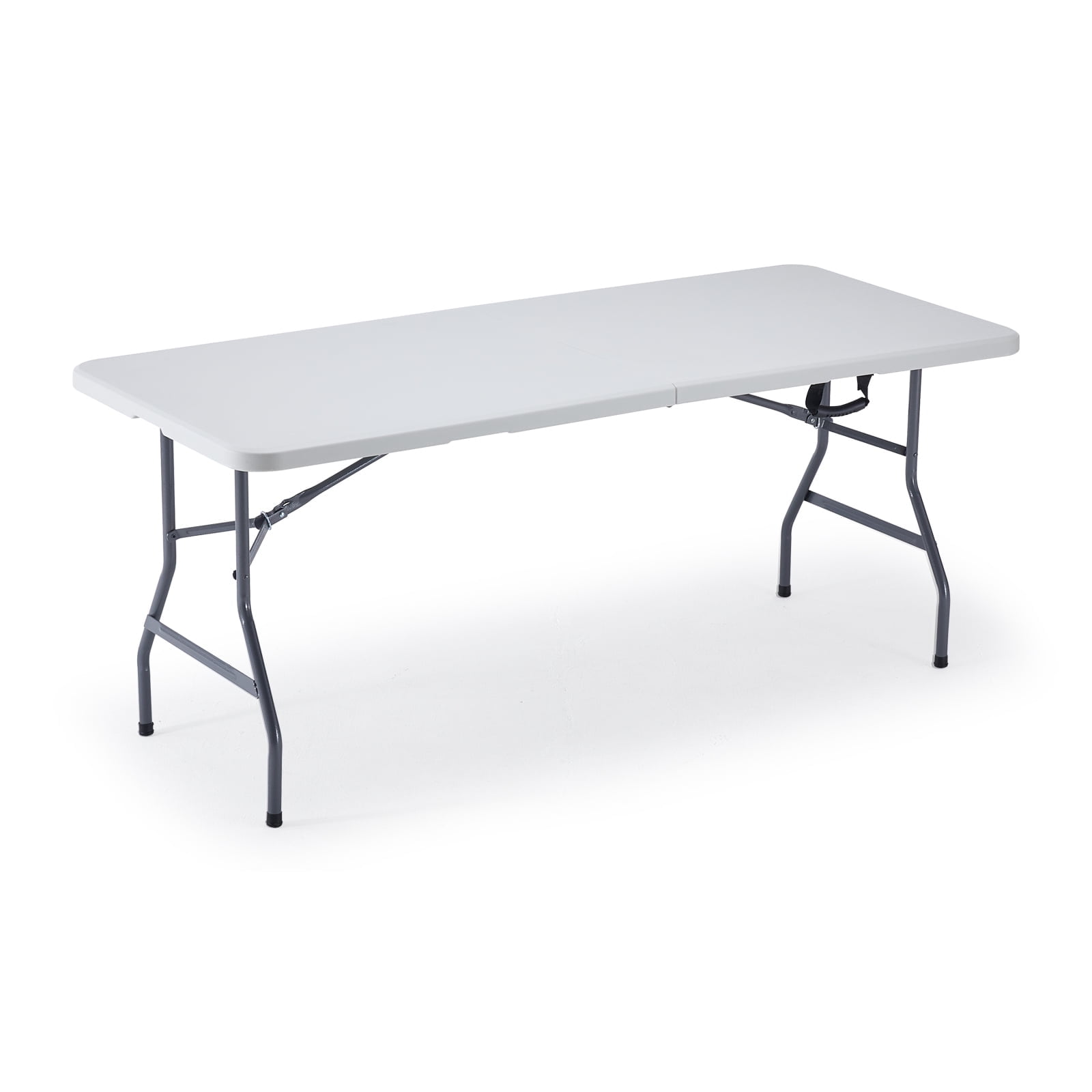 BOOSDEN 6 Foot Folding Table – Portable Adjustable Height Rectangle Table for Indoor & Outdoor ...