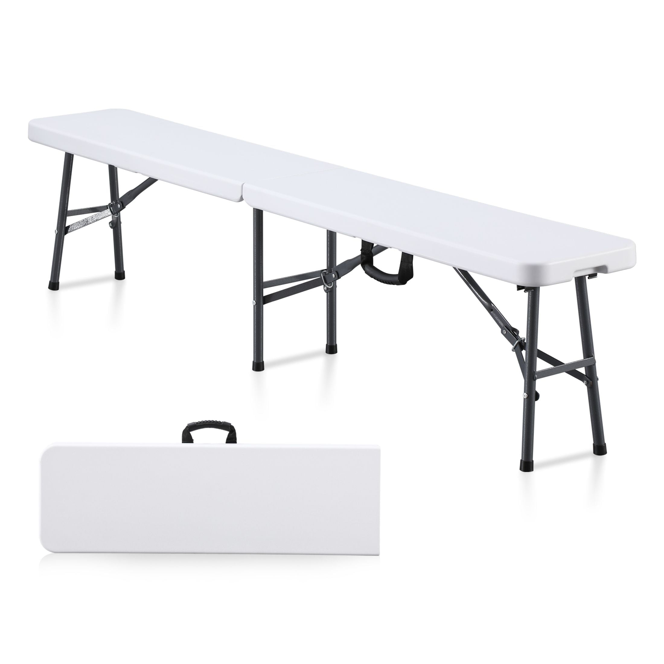 BOOSDEN 6 Foot Portable Folding Bench – Foldable Bench Seating for ...