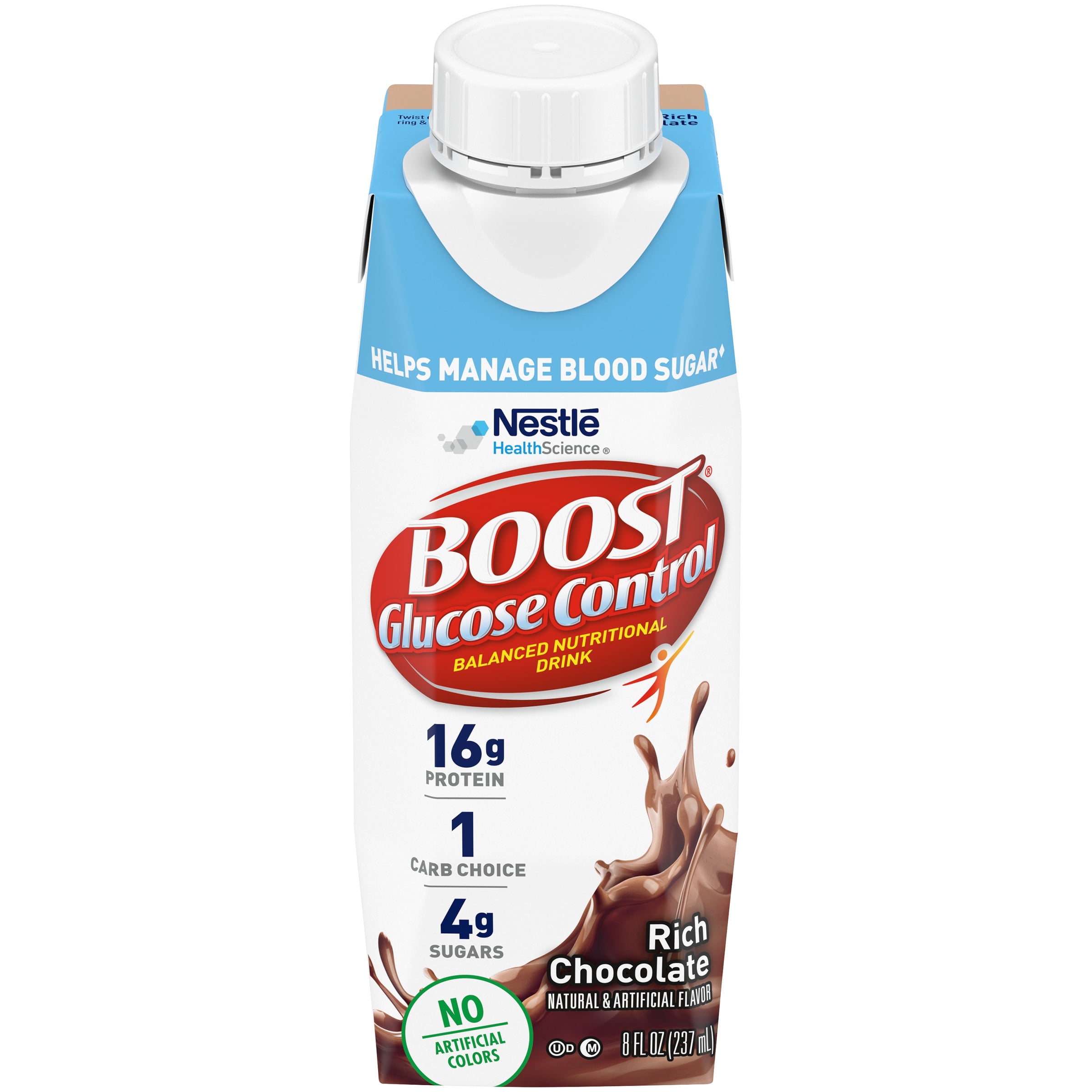 BOOST Diabetic Drink - High Protein Shakes, Glucose Control, Rich ...