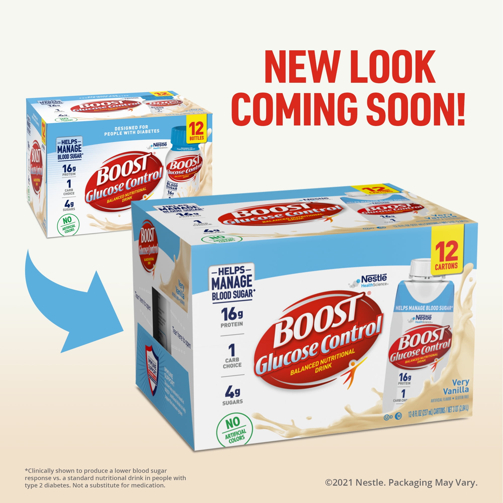 Boost Glucose Control Ready To Drink Nutritional Drink, Very Vanilla ...