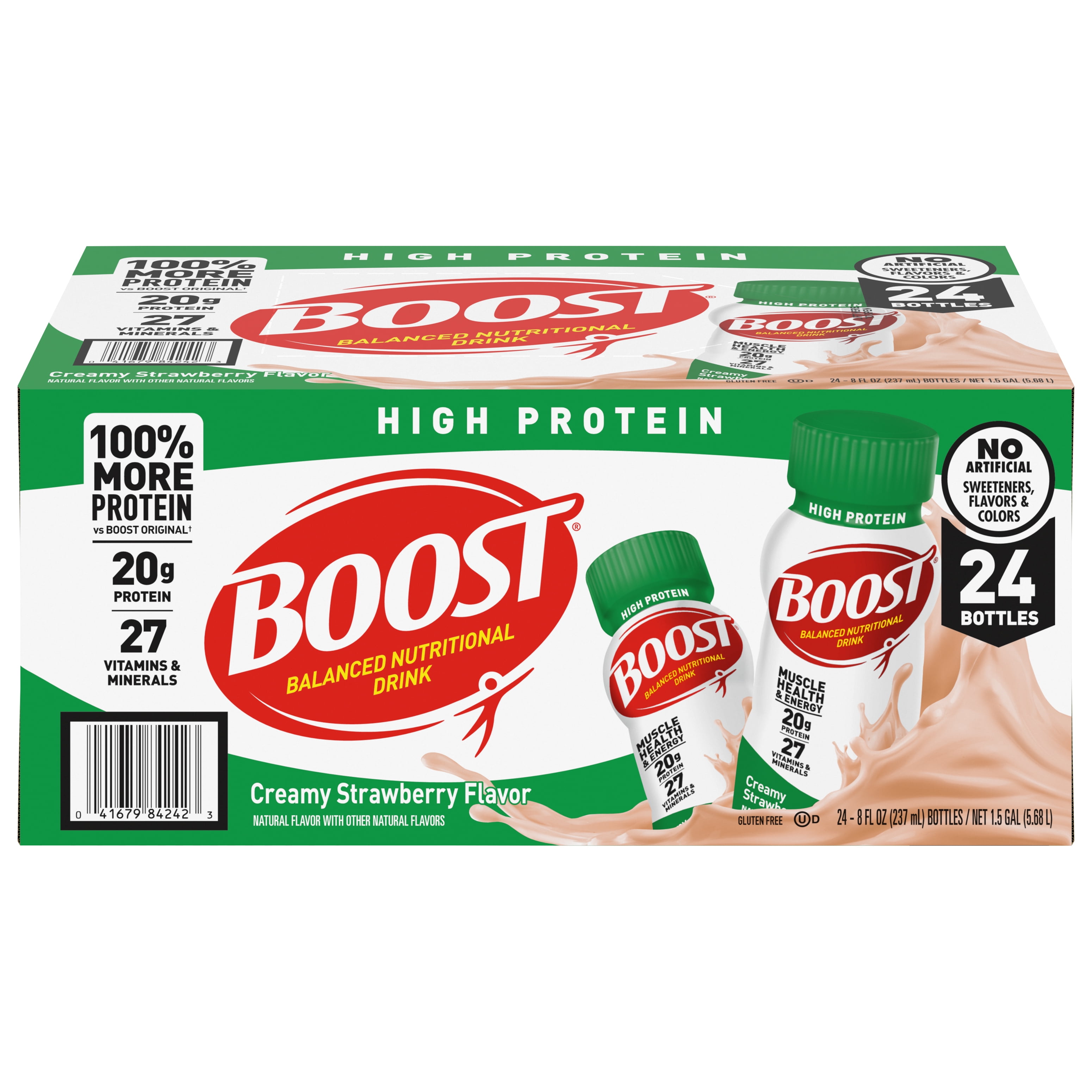 BOOST High Protein Drink - Creamy Strawberry Flavor, 24-8 fl. oz ...