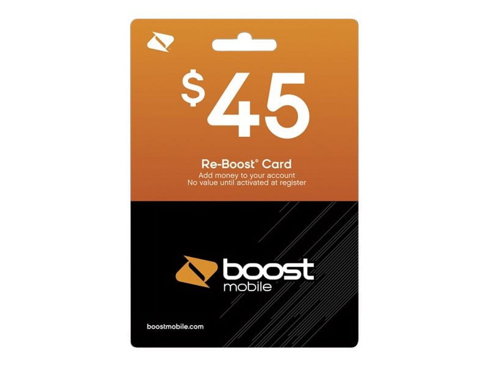 Boost Mobile Re-Boost - Prepaid phone card - $45 - Boost Mobile - 1 ...