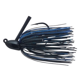 Strike King Pro-Model Jig 3/8oz Black Blue Bass Jig - Walmart.com