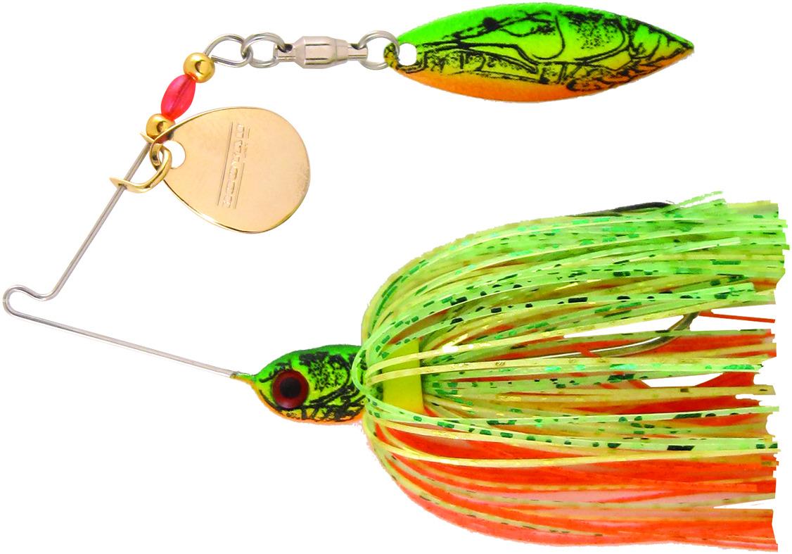 BOOYAH Pond Magic Real Craw Fishing Lure Spinnerbait Two Blade Okie ...