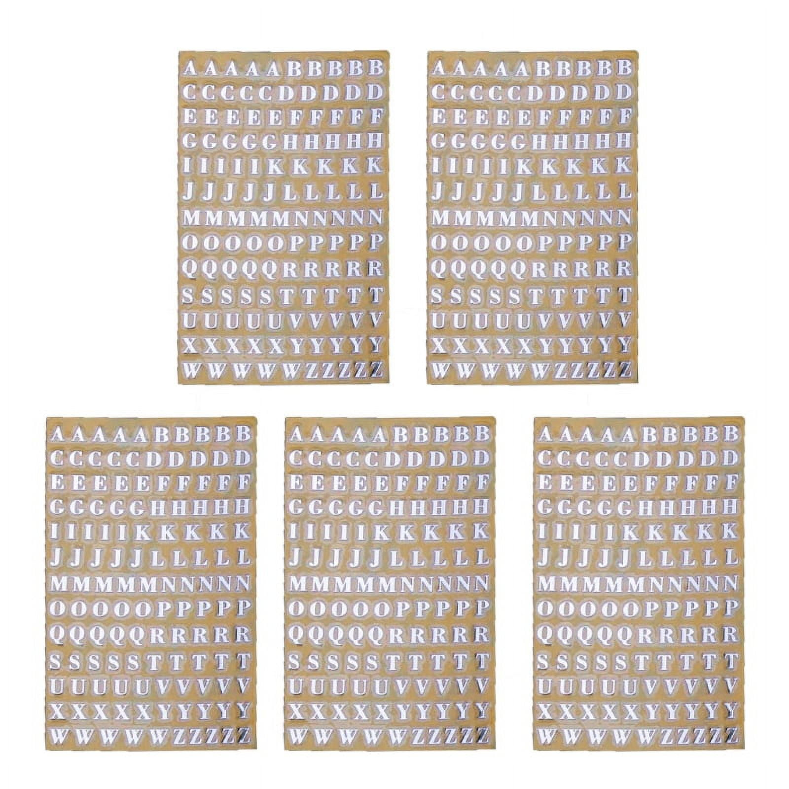 BOOYOU 5Pcs 3mm Alphabet Letters Numbers Chunky Glitter Epoxy Resin ...