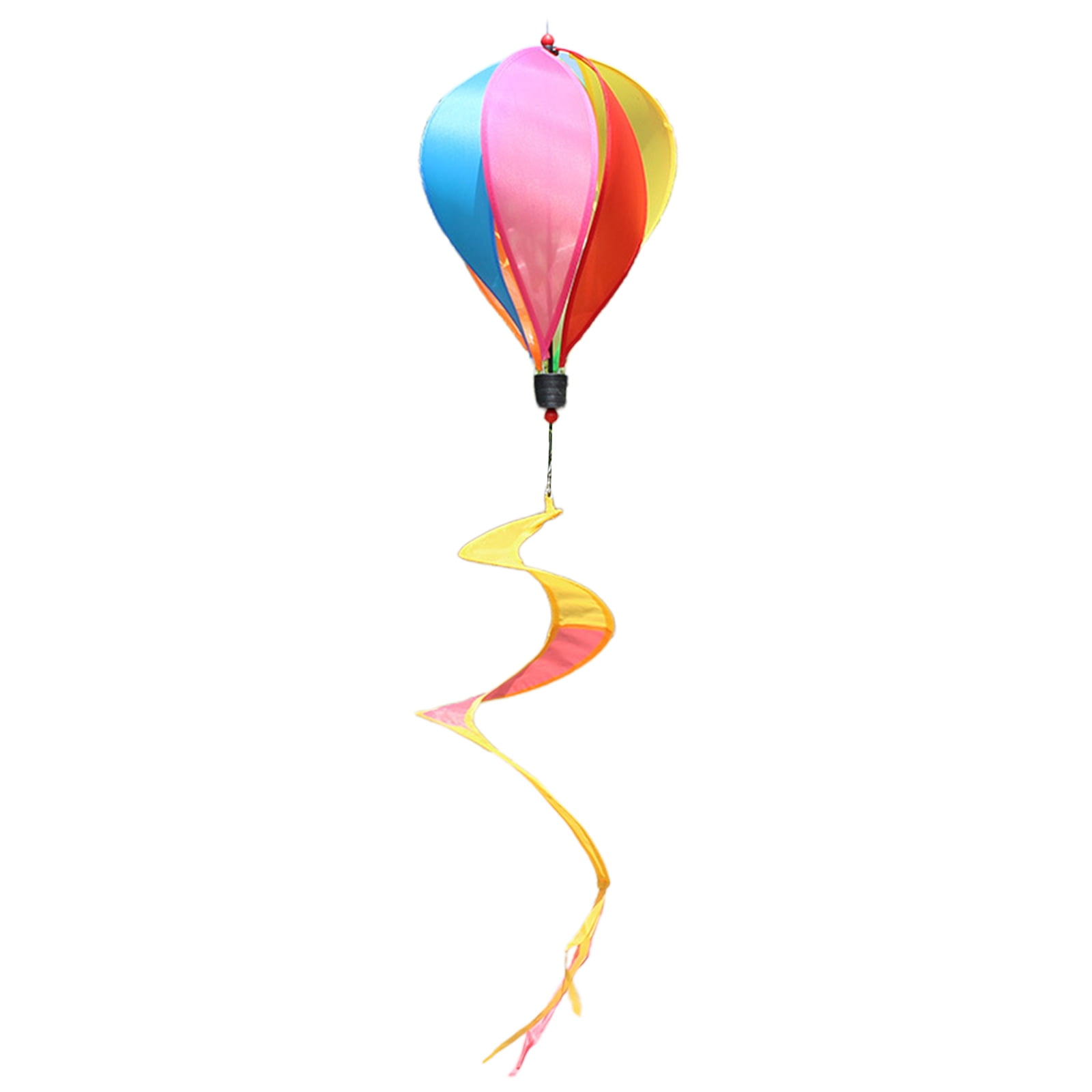 BOOYOU Hot Air Balloon Wind Spinner Rainbow Pinwheel Windsocks Spiral ...
