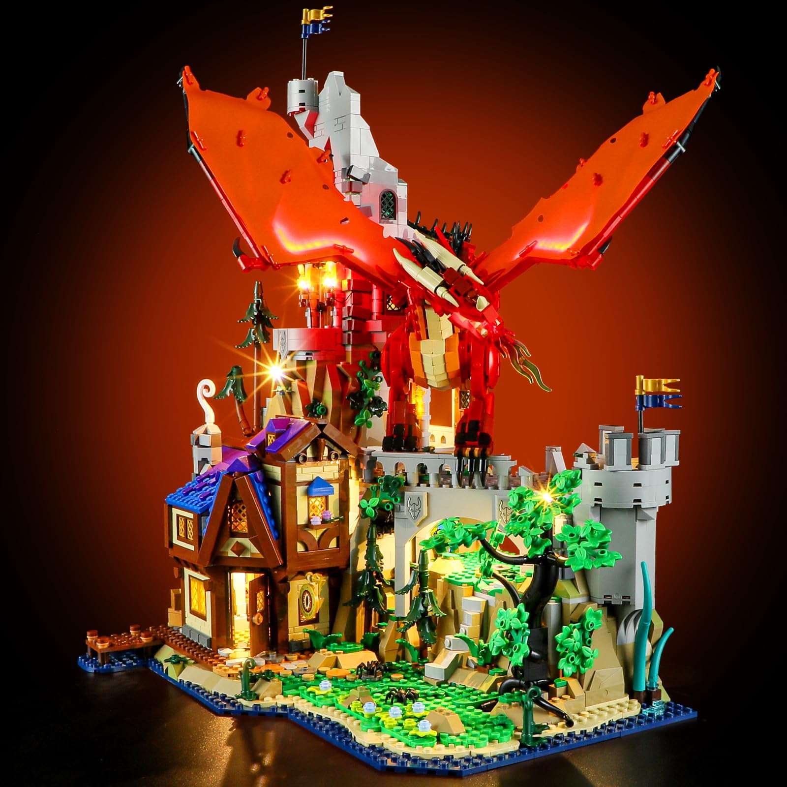BOOZUU Light Kit for Lego-21348 Dungeons Dragons: Red Dragon's Tale ...