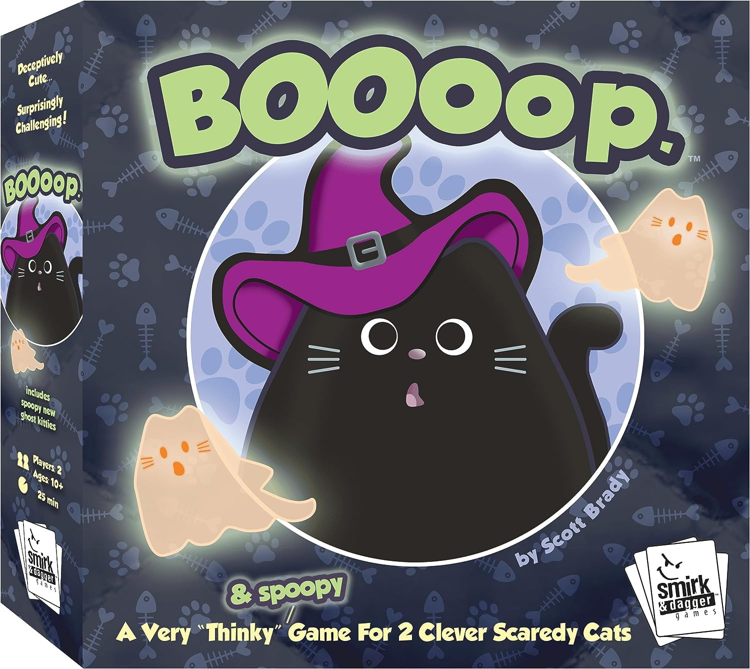 Smirk & Dagger: BOOoop - Challenging Abstract Strategy Board Game for ...