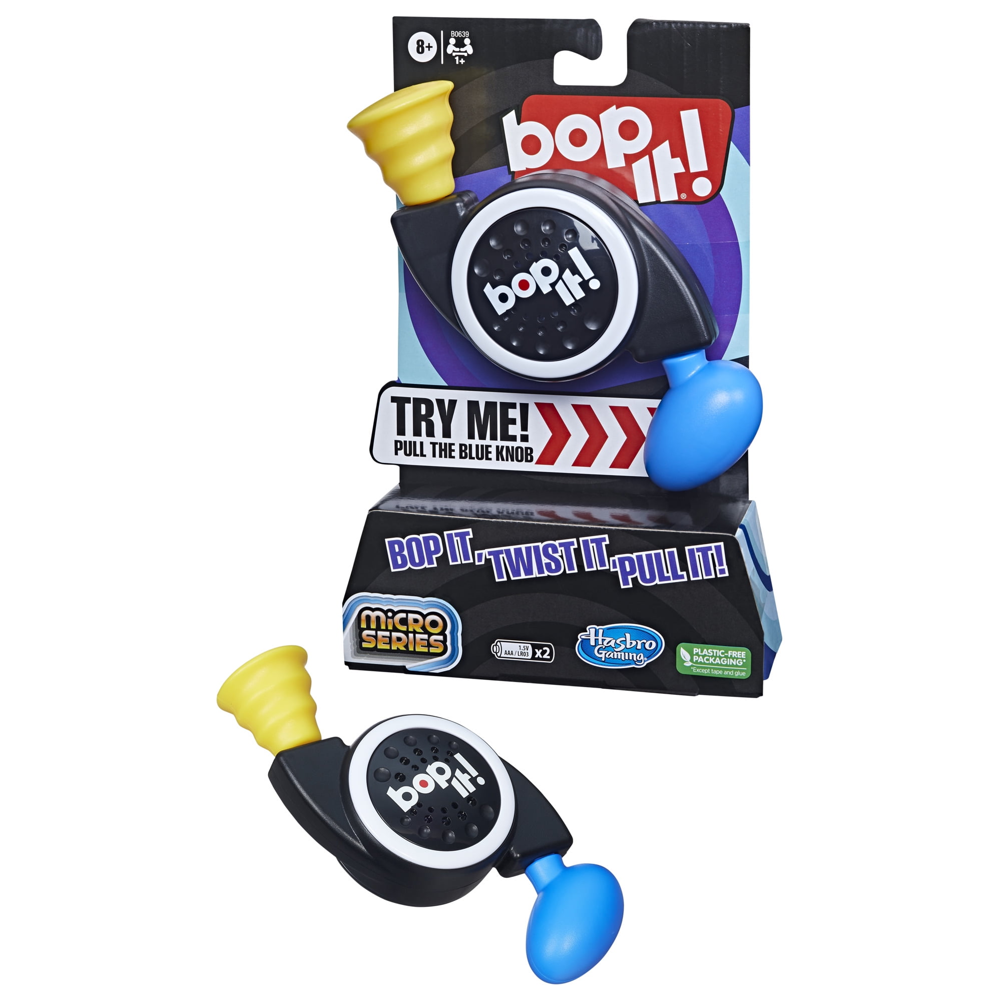 Bop It! Micro Series Electronic Game, Classic Bop It! Gameplay in a Compact Size, Christmas ...