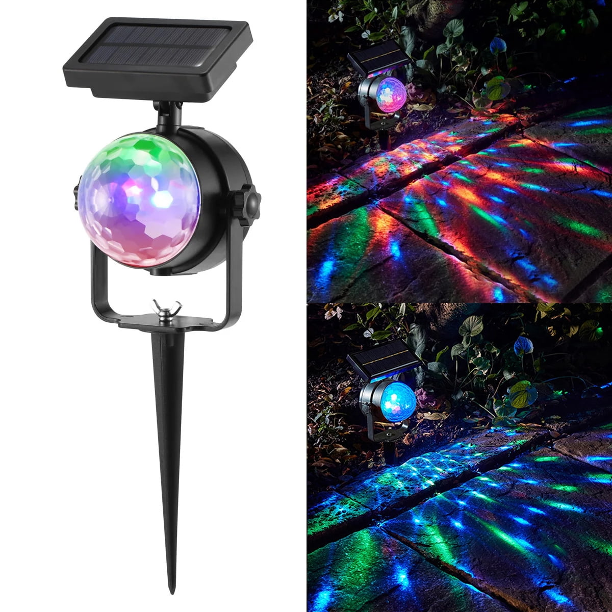 BOPORO 2-in-1 Solar Laser Christmas Lights Projector Outdoor ...