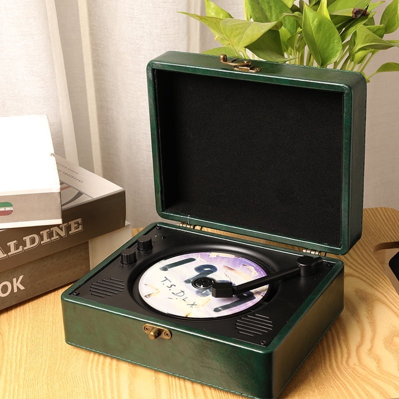 BOPORO CD Player with Bluetooth for Home- Retro Suitcase Desktop CD ...