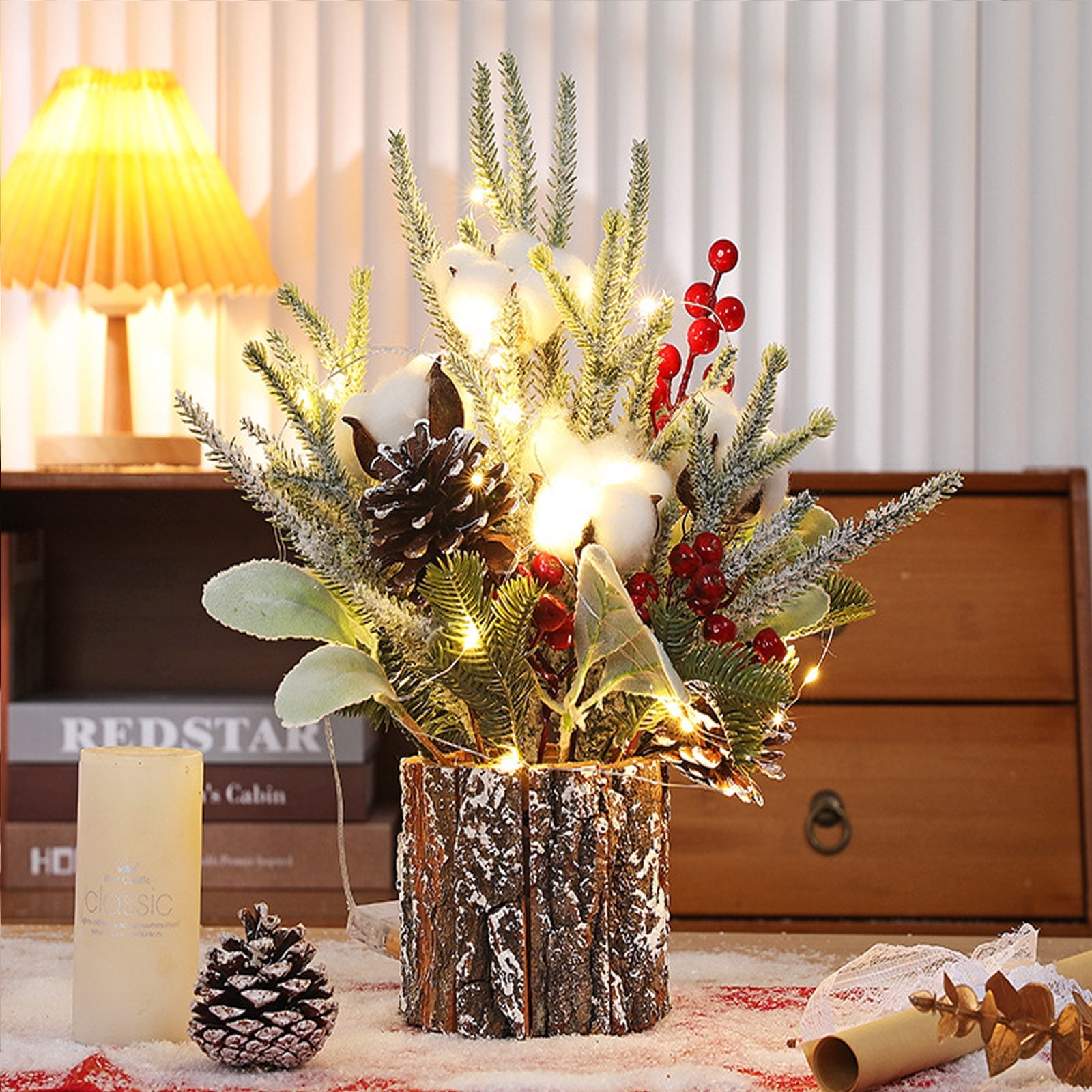 BOPORO Christmas Tree Glitter Sequin Christmas Tree Tabletop ...