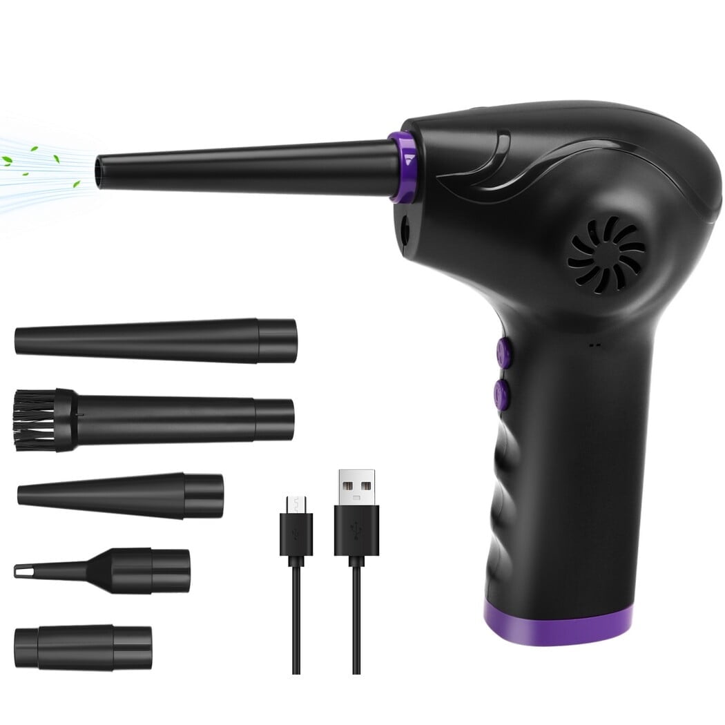 BOPORO Electric Air Duster, 50000 RPM Strong Power Motor Dust Blower ...