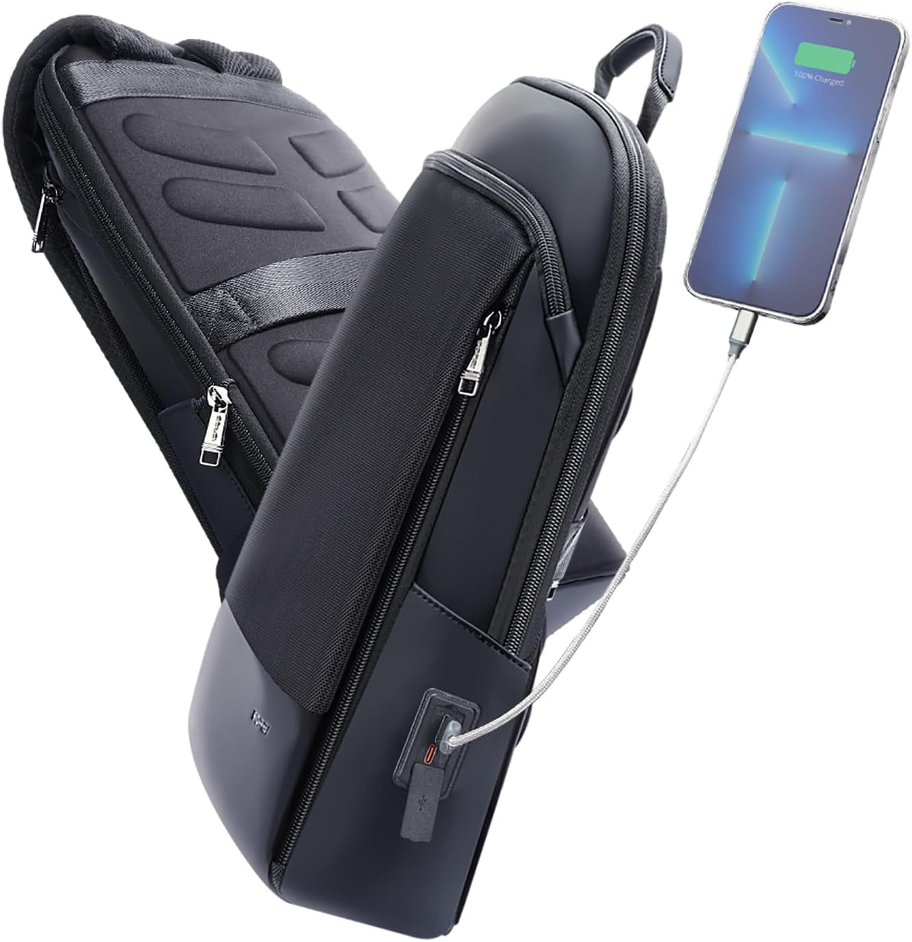 BOPai Slim Laptop Thin Business Backpack 15-15.6 inch with Bottle ...