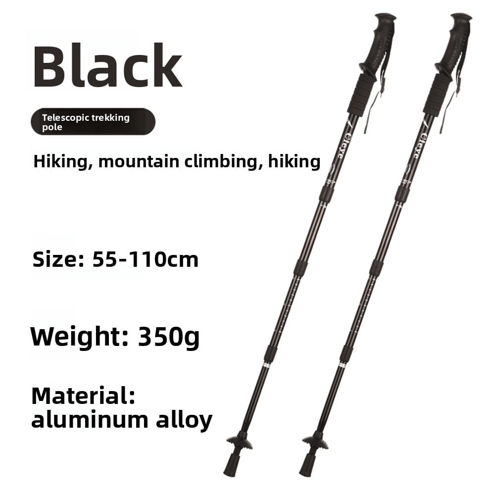 BOQNVKY Aluminum Alloy 4-Section Adjustable Shock-Absorbing Straight ...