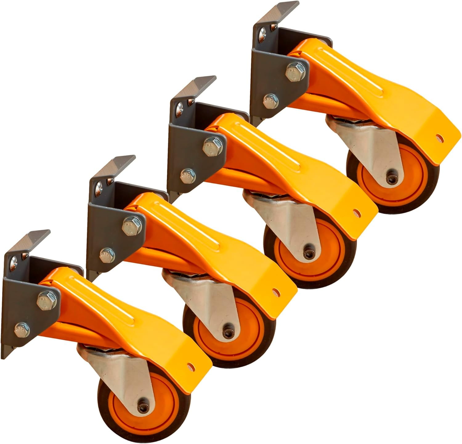 BORA Heavy Duty Workbench 4-Caster Set for Workshop Mobility, Swivel, Locking 155 pound Non ...