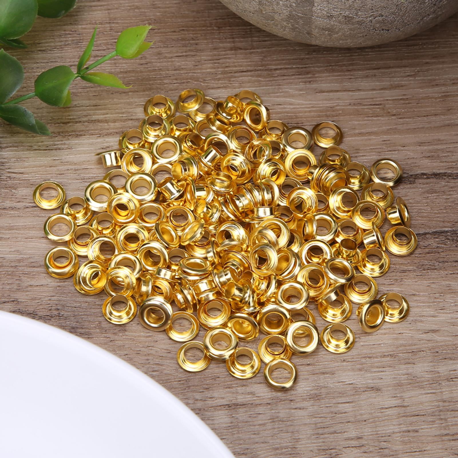 BORDSTRACT 100 Set 4mm Eyelet, Brass Eyelet Double Sided Eyelet Grommet ...