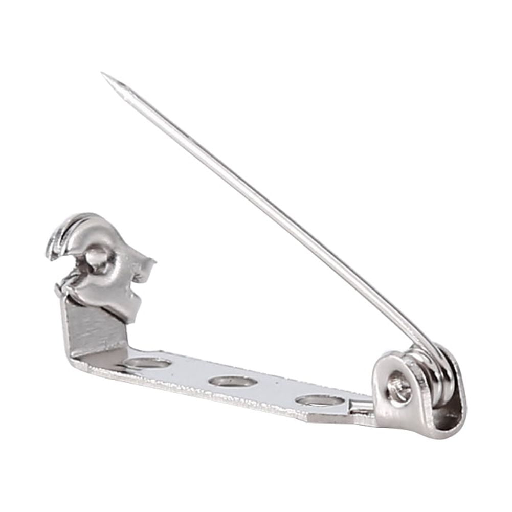 BORDSTRACT 50Pcs Bar Pins Brooch Lock, Secure Back Clasp With Holes ...