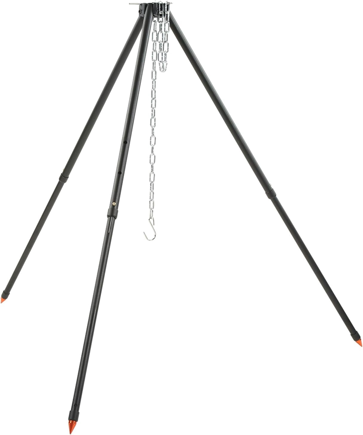 BORDSTRACT Camping Tripod, Heavy-Duty Steel Cooking Tripod, Plug in ...