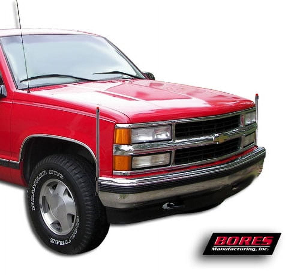 Bores Guide LED Pair for Pickup - Stainless Steel Bumper Guide with ...