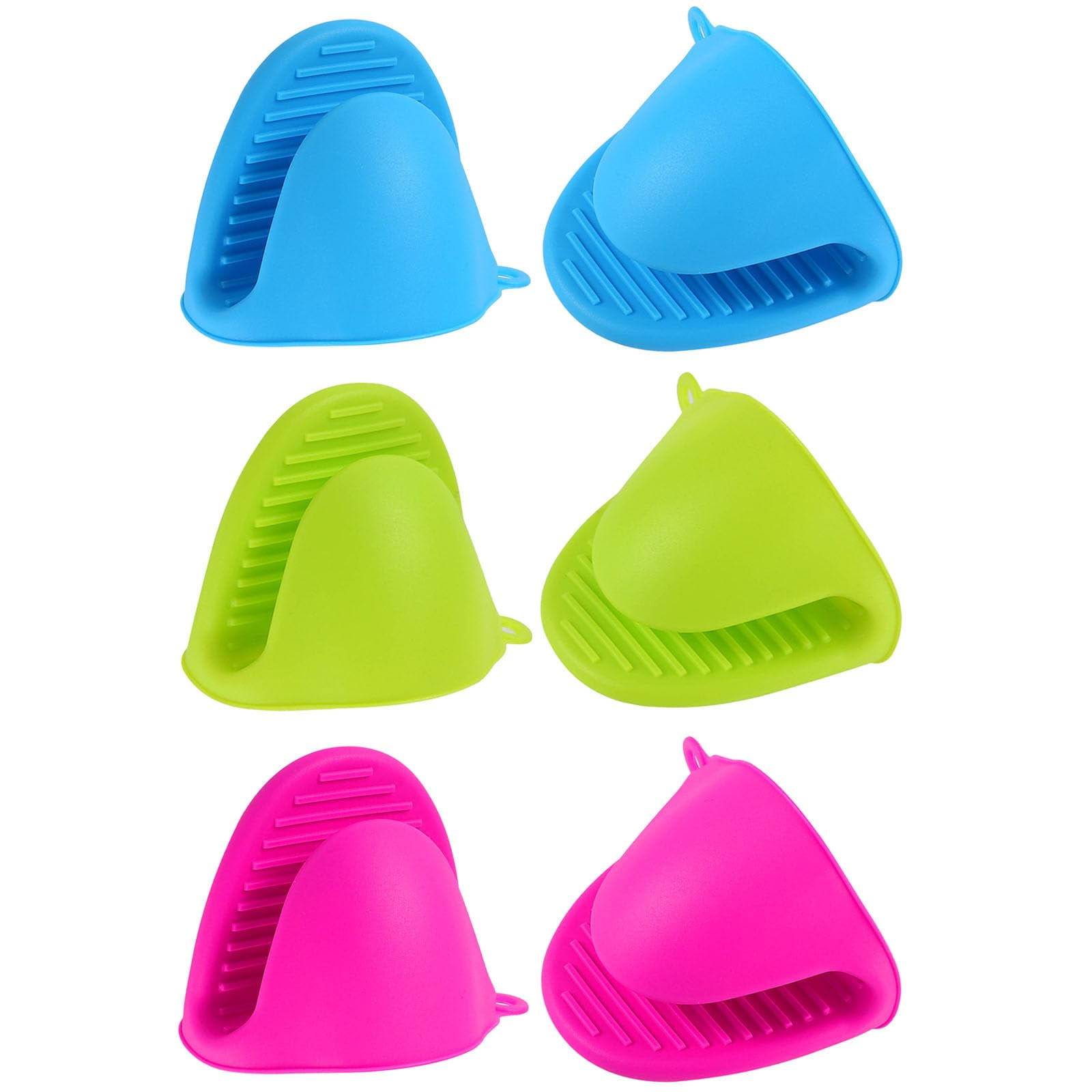 BORISCA 3 Pairs Mini Silicone Oven Mitts Small Heat Resistant Kitchen ...