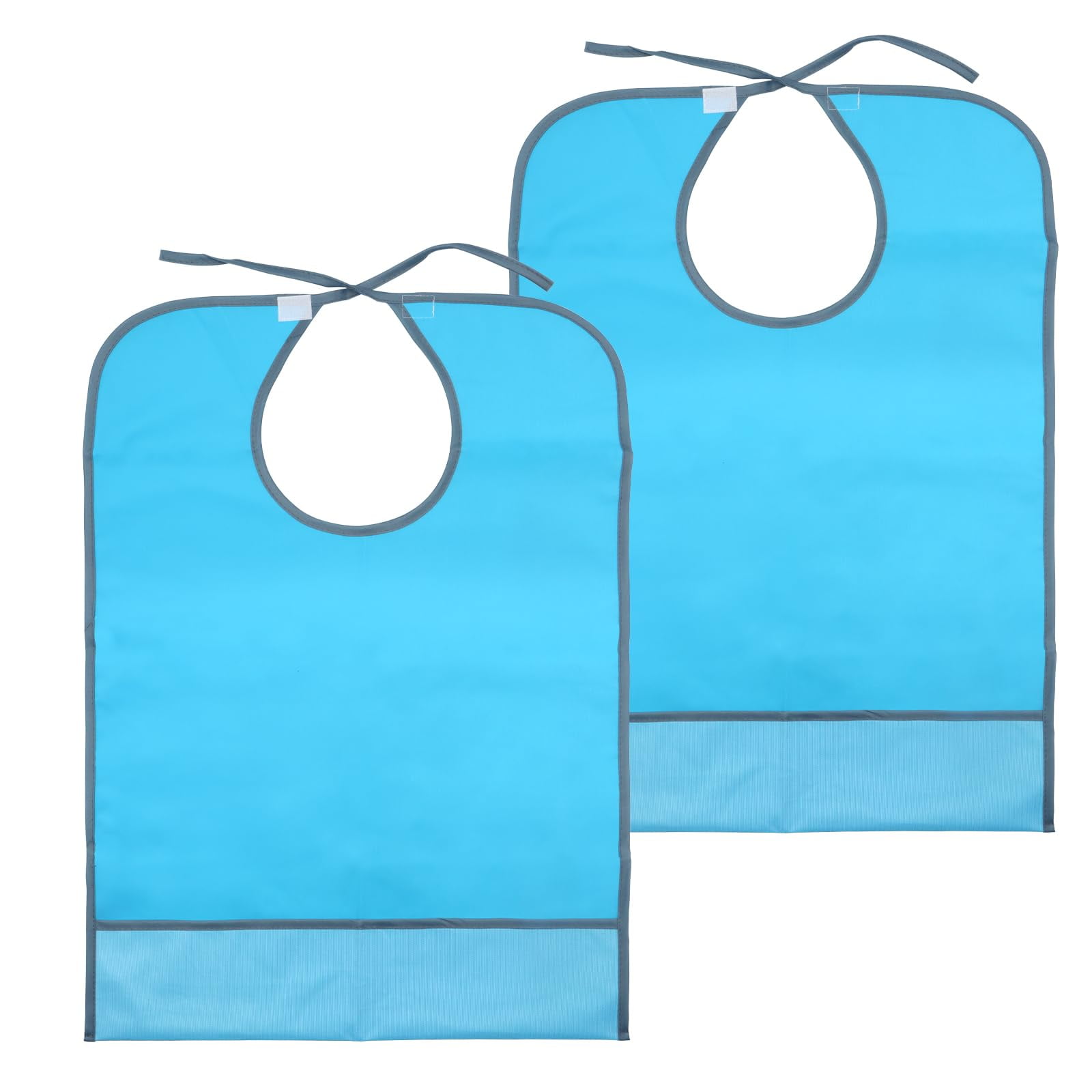 BORISCA Pack of 2 Bibs for Adults, Reusable Bibs for Seniors, Washable ...