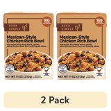 (2 pack) Born Simple Mexican Style Chicken Rice Bowl, 11 oz Box, Ready ...
