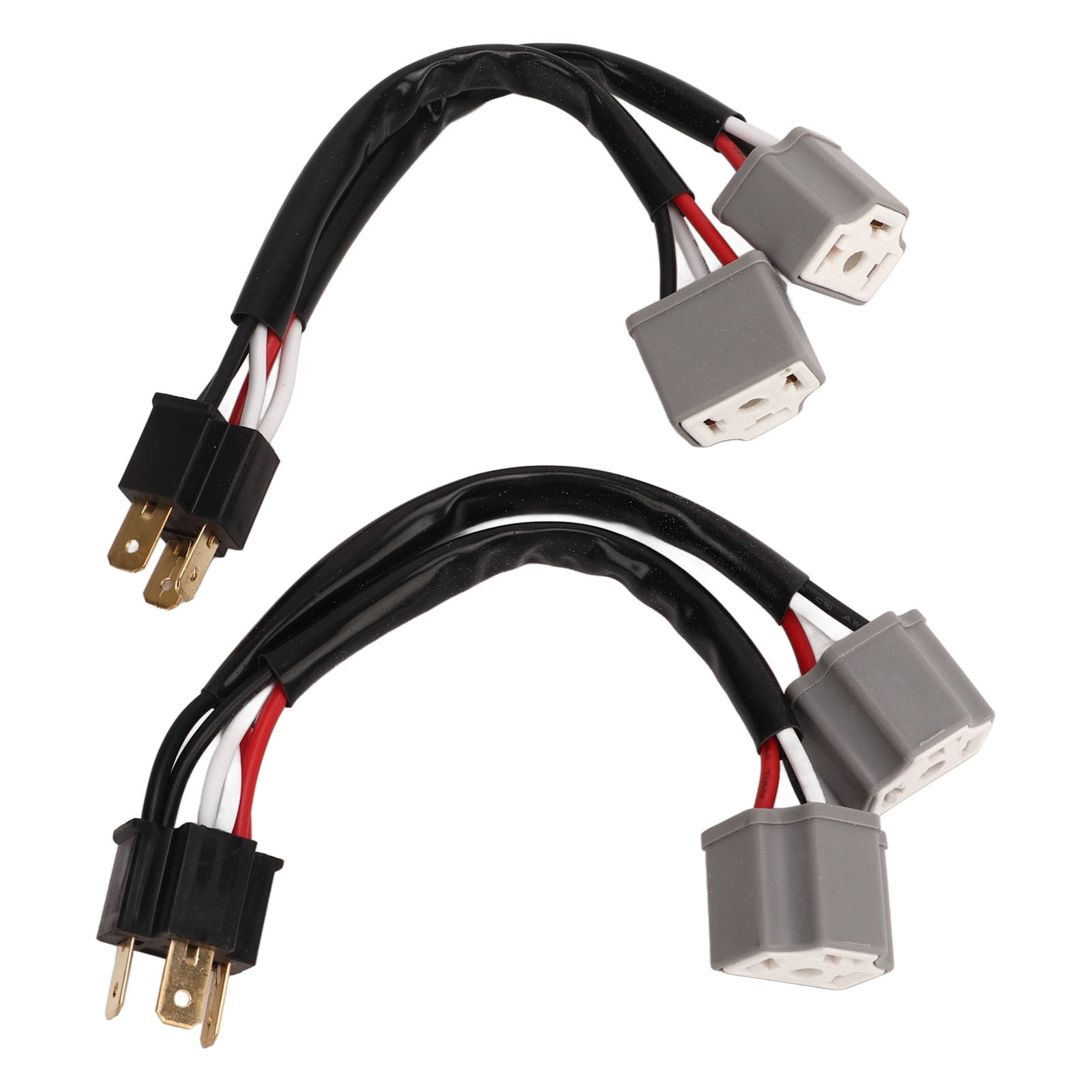 BOROCO 2Pcs 9003 H4 Headlights Wiring Harness Socket Adapter Male to ...