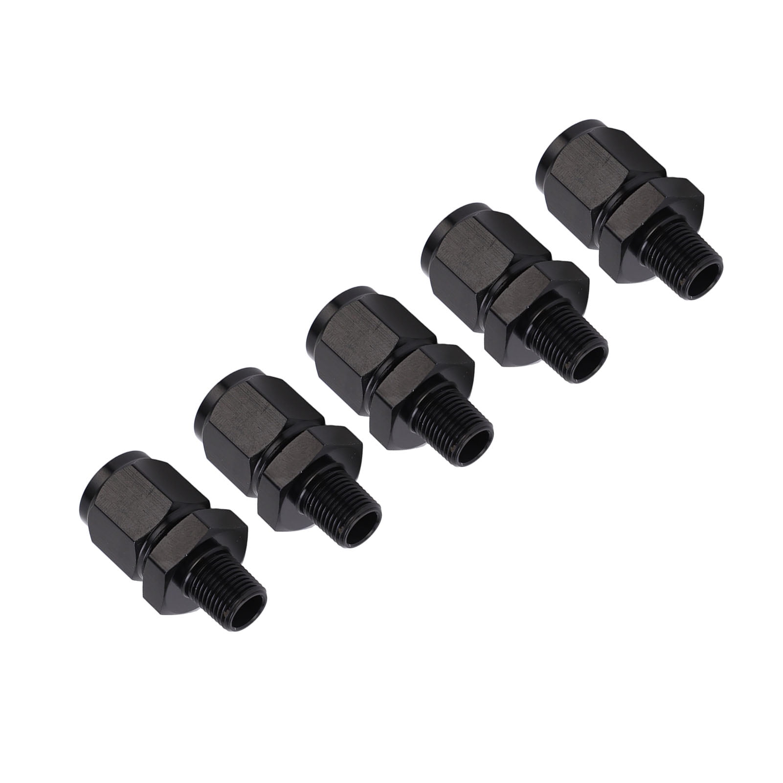 BOROCO 5 Pcs Adapter Fitting Aluminium Alloy 6AN Female Thread to 1/8 ...